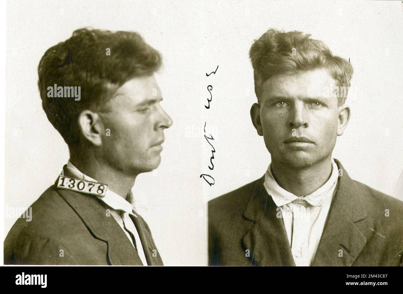 Photograph of Oscar Molberg. Bureau of Prisons, Inmate case files Stock ...