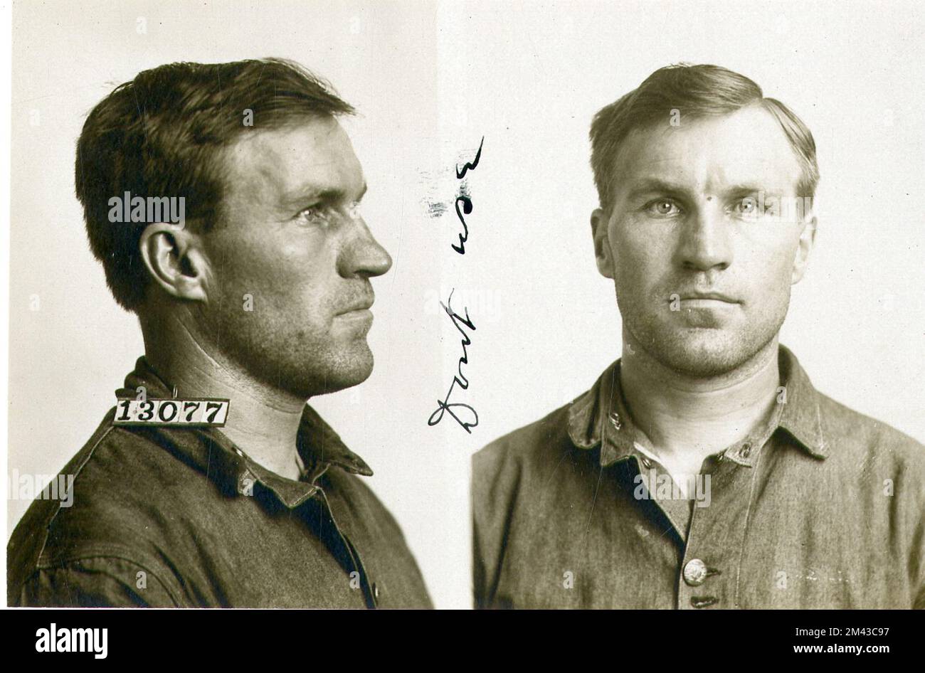 Photograph of Edward Larson. Bureau of Prisons, Inmate case files Stock ...
