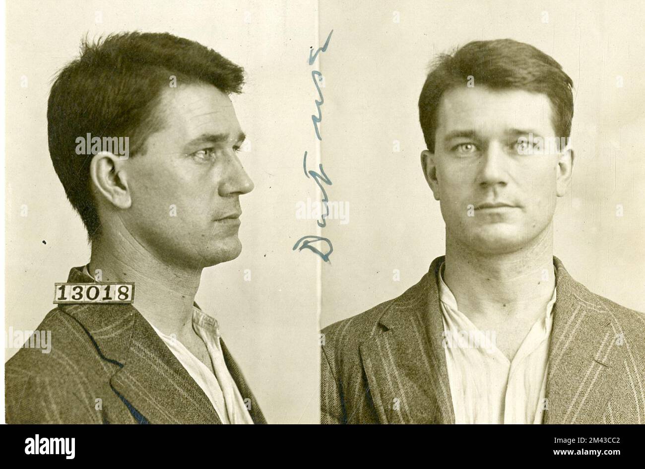 Photograph of J. R. Wallace. Bureau of Prisons, Inmate case files Stock ...