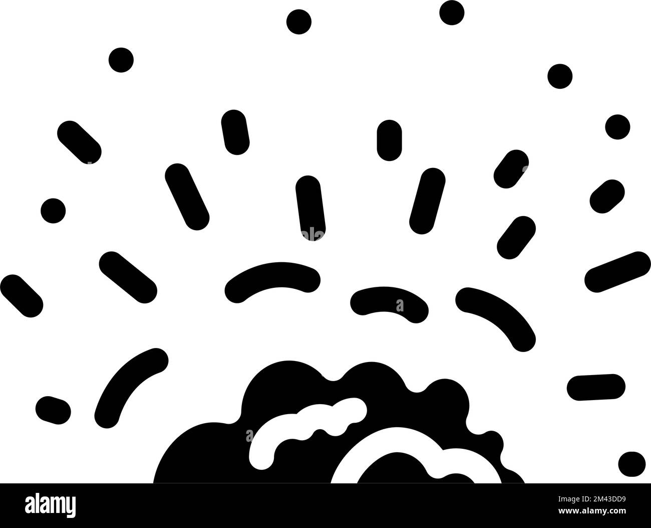 explosion fire glyph icon vector illustration Stock Vector Image & Art ...