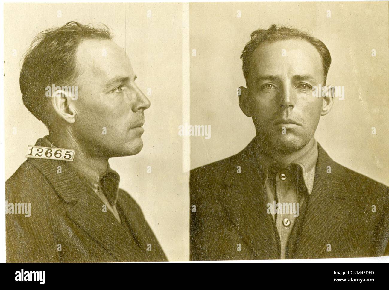 Photograph of E. B. Stone. Bureau of Prisons, Inmate case files Stock ...