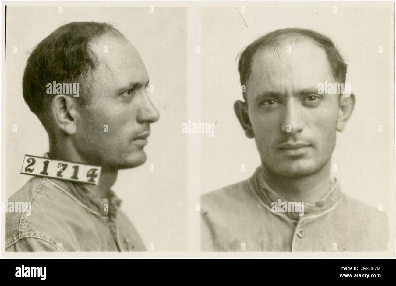 Photograph of Vasilis Litris (aka V. W. Wilson). Bureau of Prisons ...