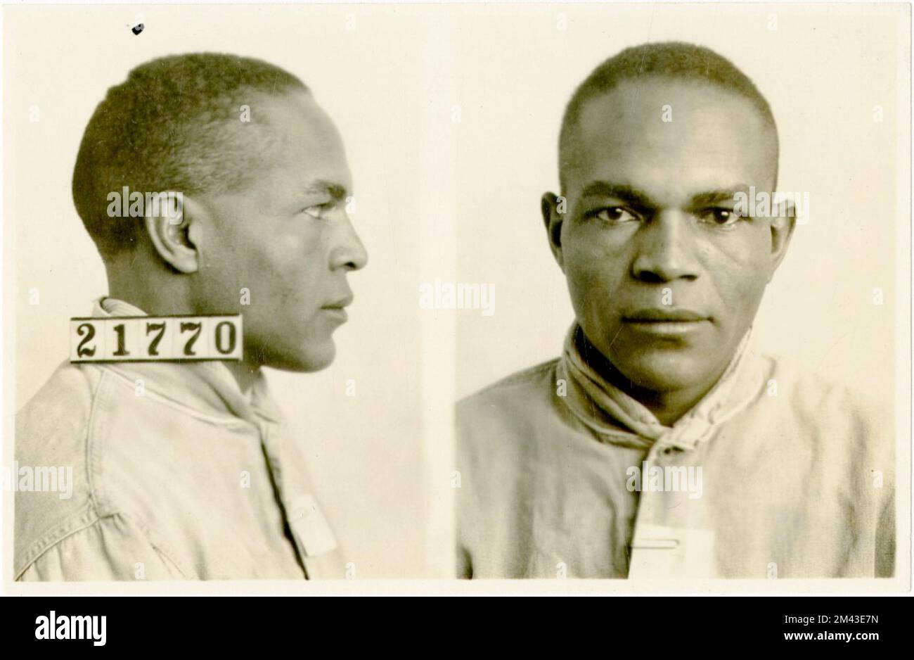 Photograph of Rufus Roberts. Bureau of Prisons, Inmate case files Stock ...