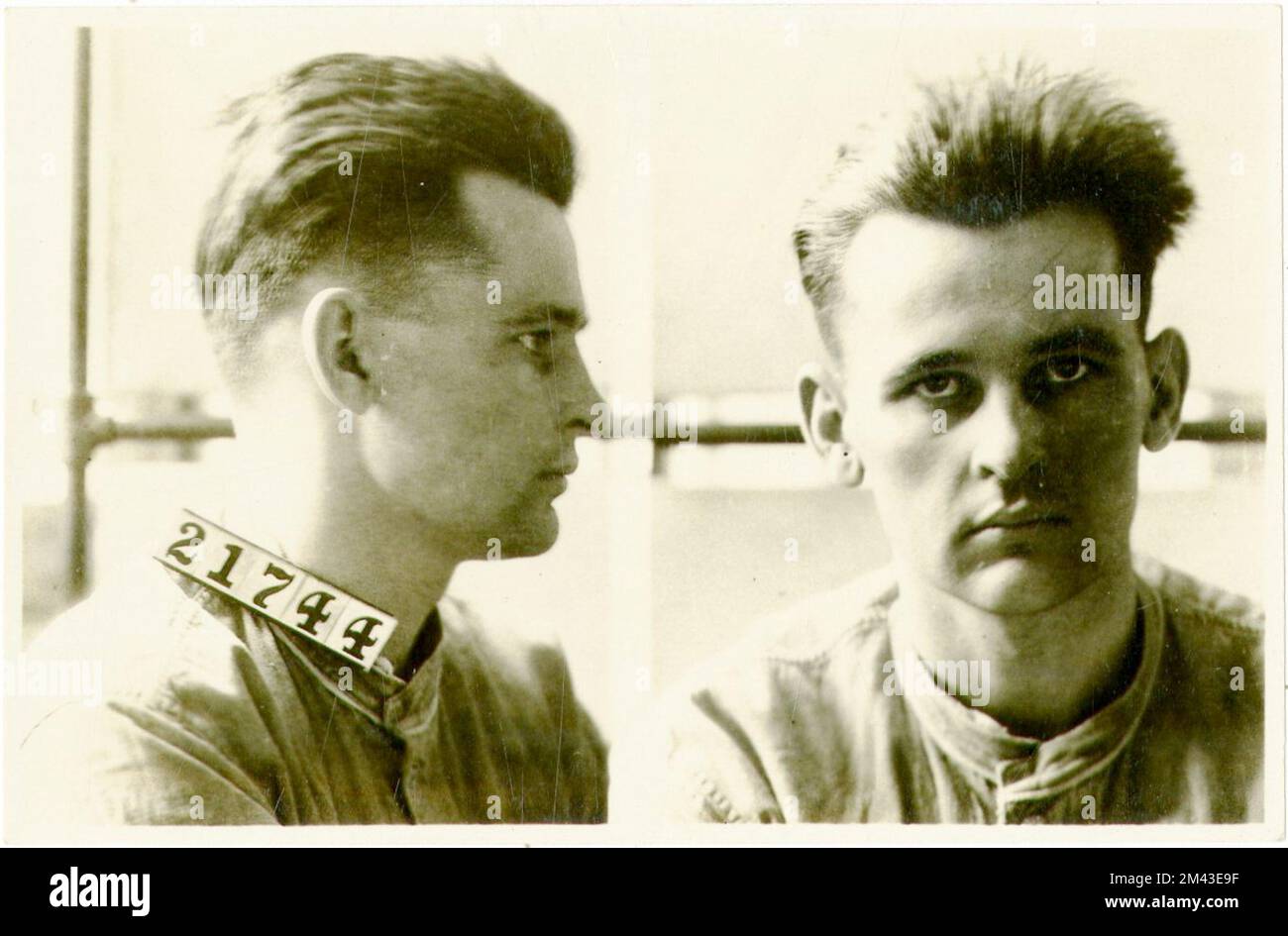 Photograph of George W. Criss (aka George LaMarr). Bureau of Prisons ...