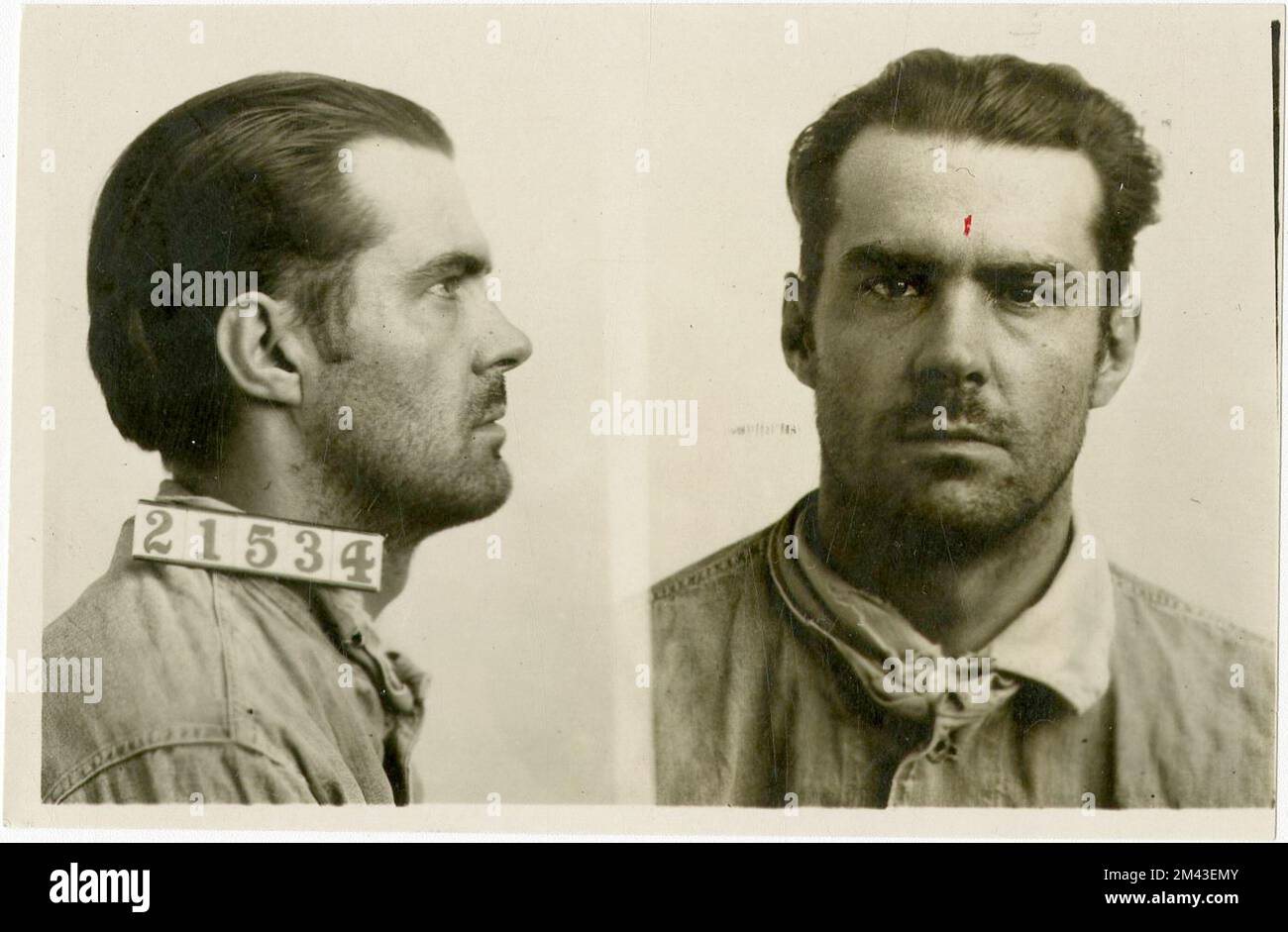 Photograph of William King. Bureau of Prisons, Inmate case files Stock ...