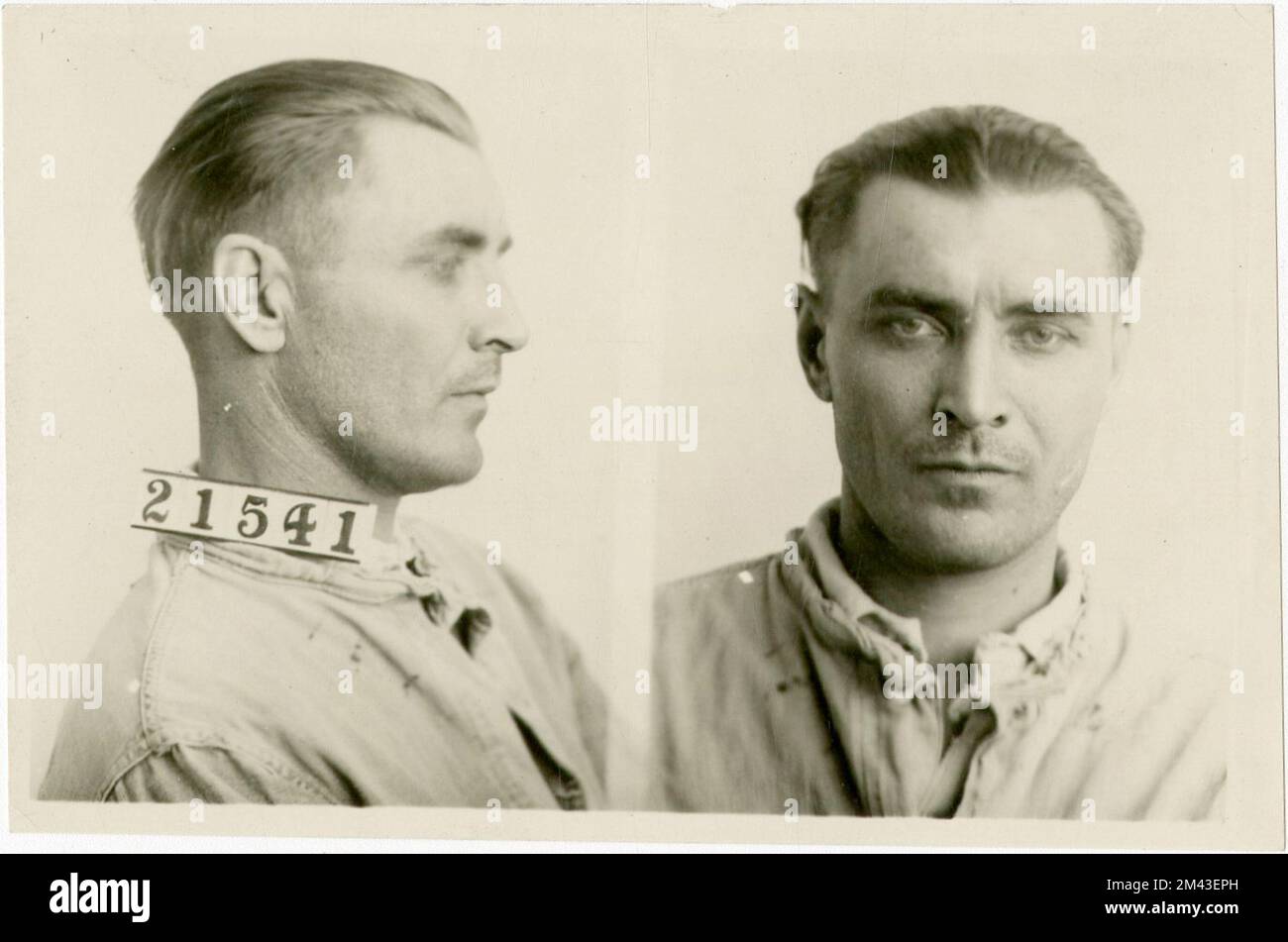 Photograph of Charles Warren (aka Chas E. Warren). Bureau of Prisons ...