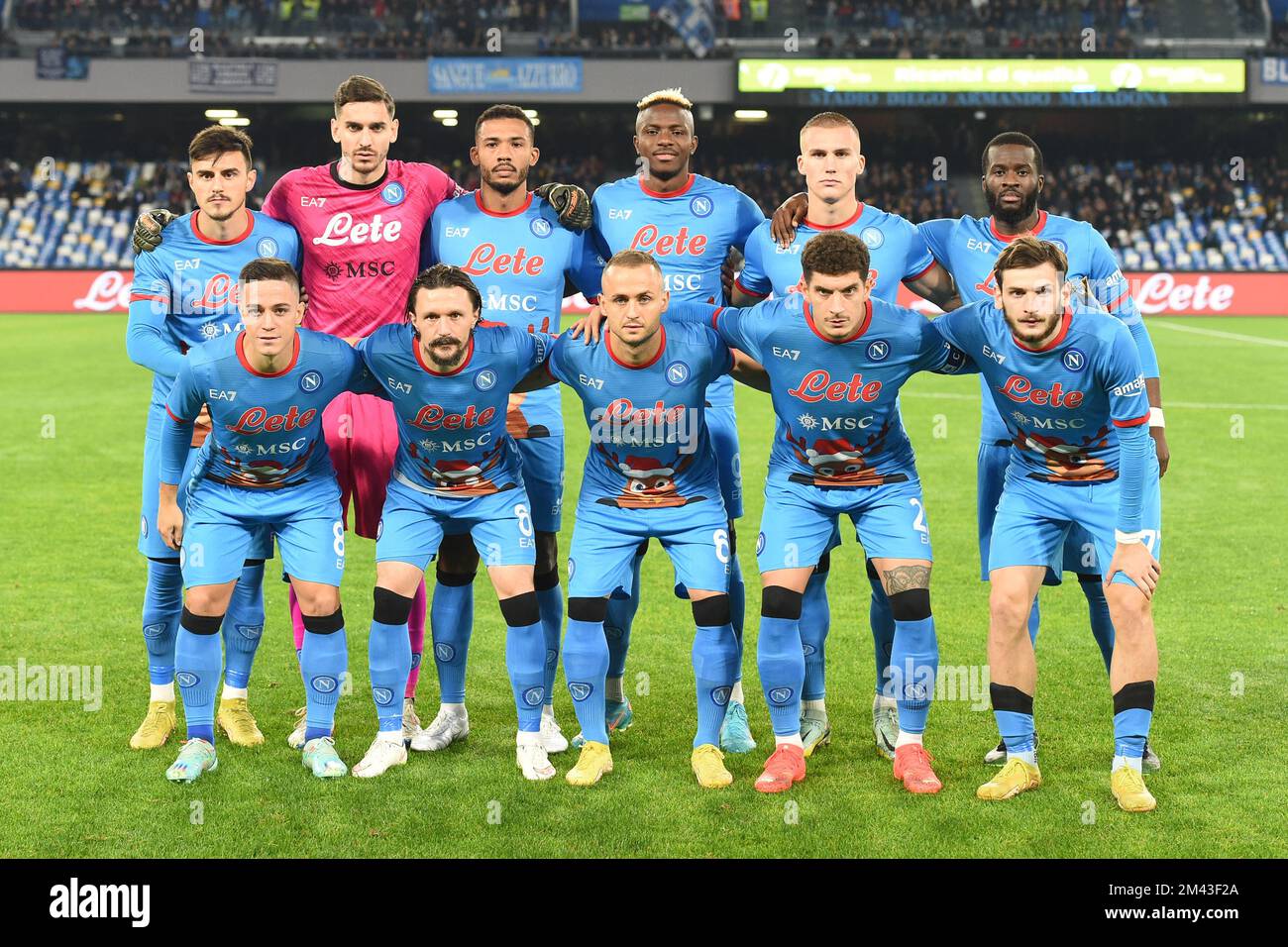 Naples, Italy. 17 Dec, 2022. Team Picture of SSC Napoli during the ...