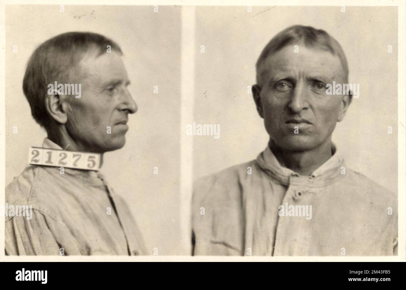 Photograph of R. A. Roberts. Bureau of Prisons, Inmate case files Stock ...