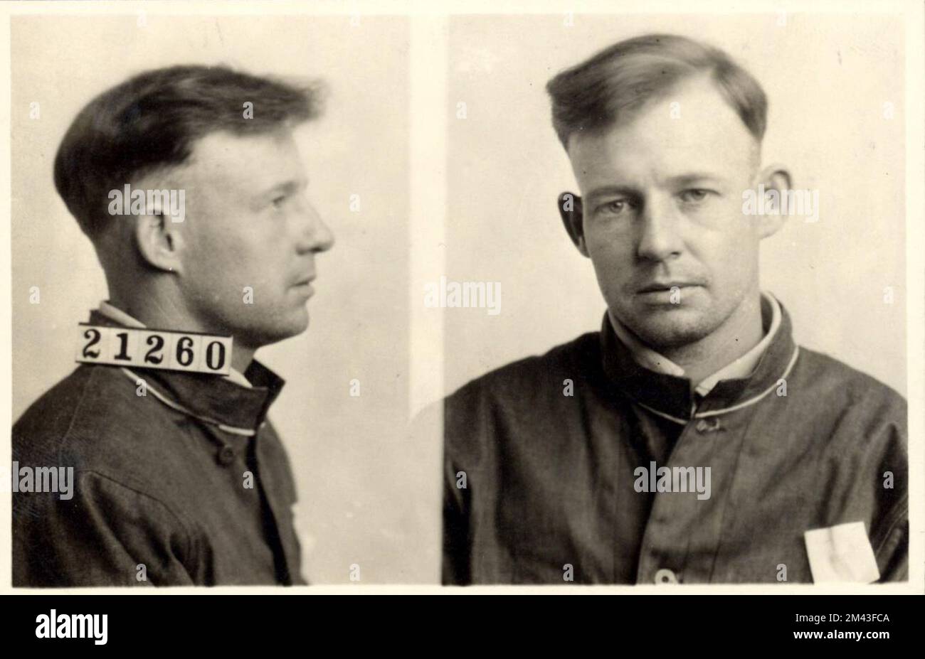 Photograph of Fred Hatfield. Bureau of Prisons, Inmate case files Stock ...