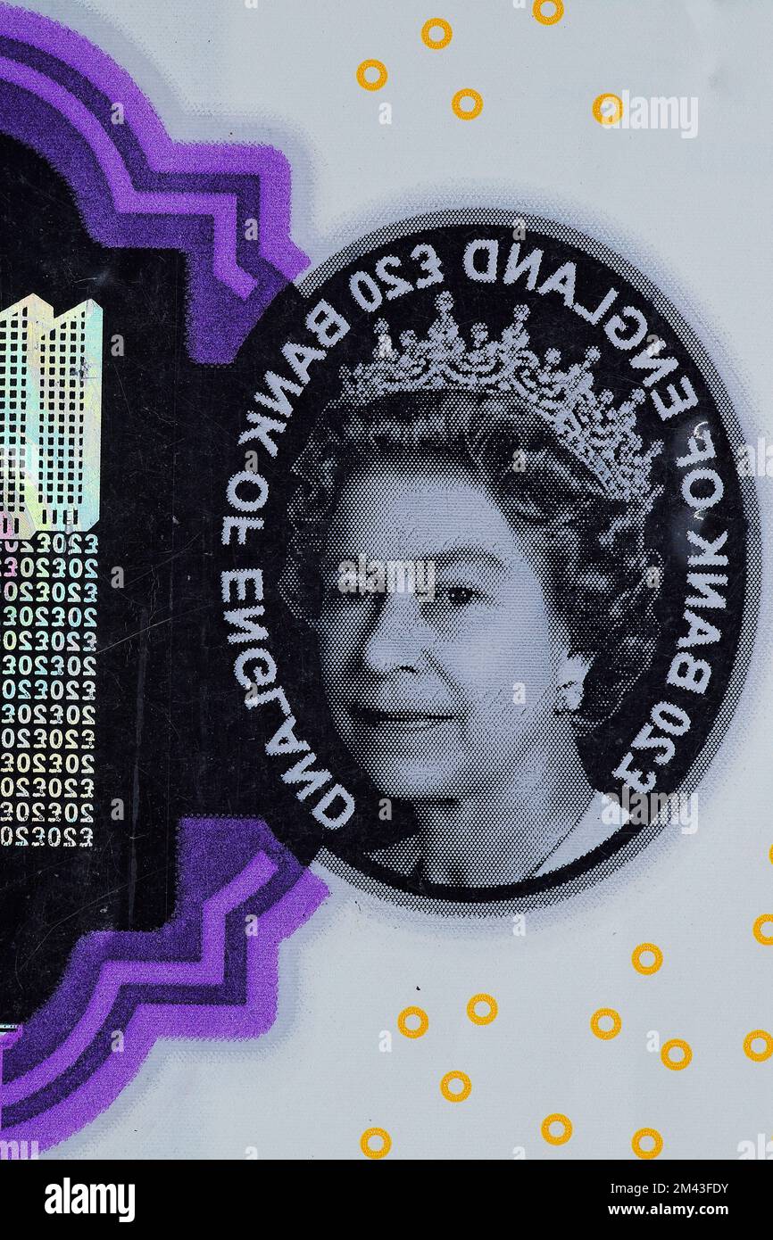 British currency notes hologram hi-res stock photography and images - Alamy