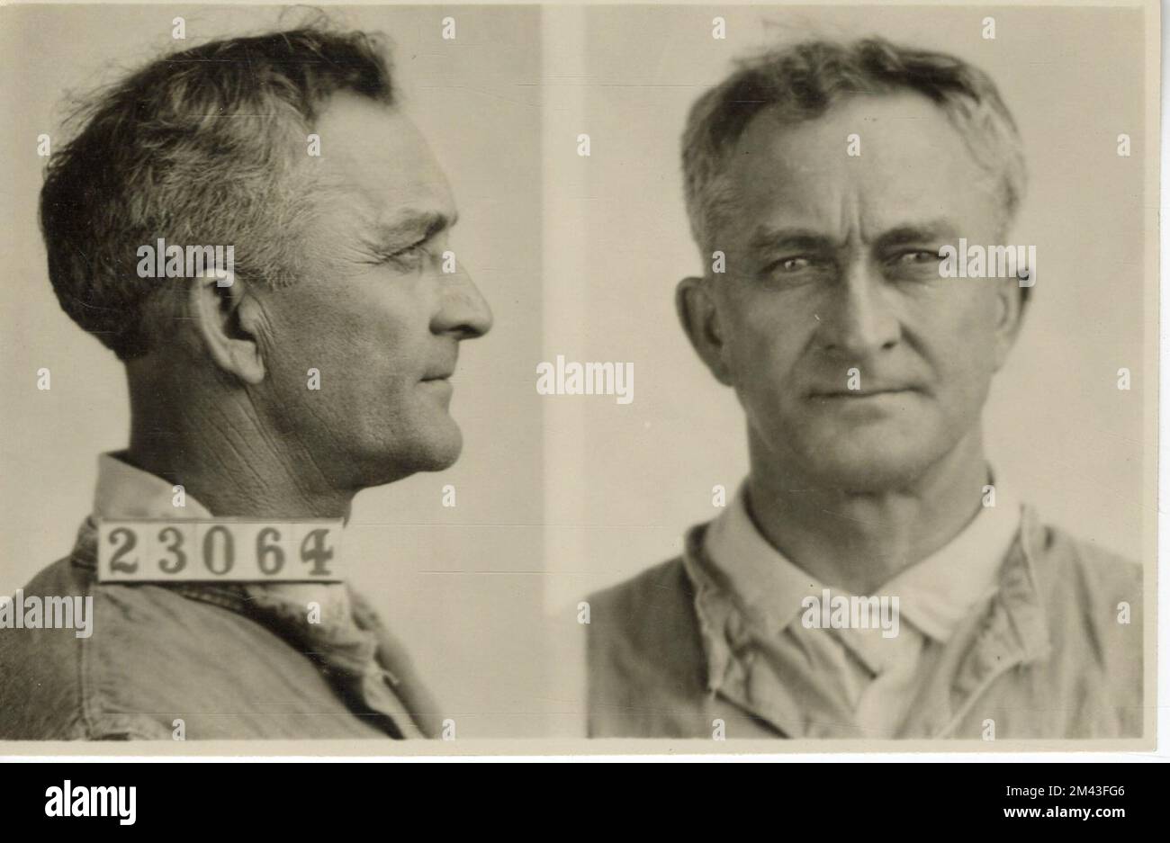 Photograph of Oscar Dodds. Bureau of Prisons, Inmate case files Stock ...