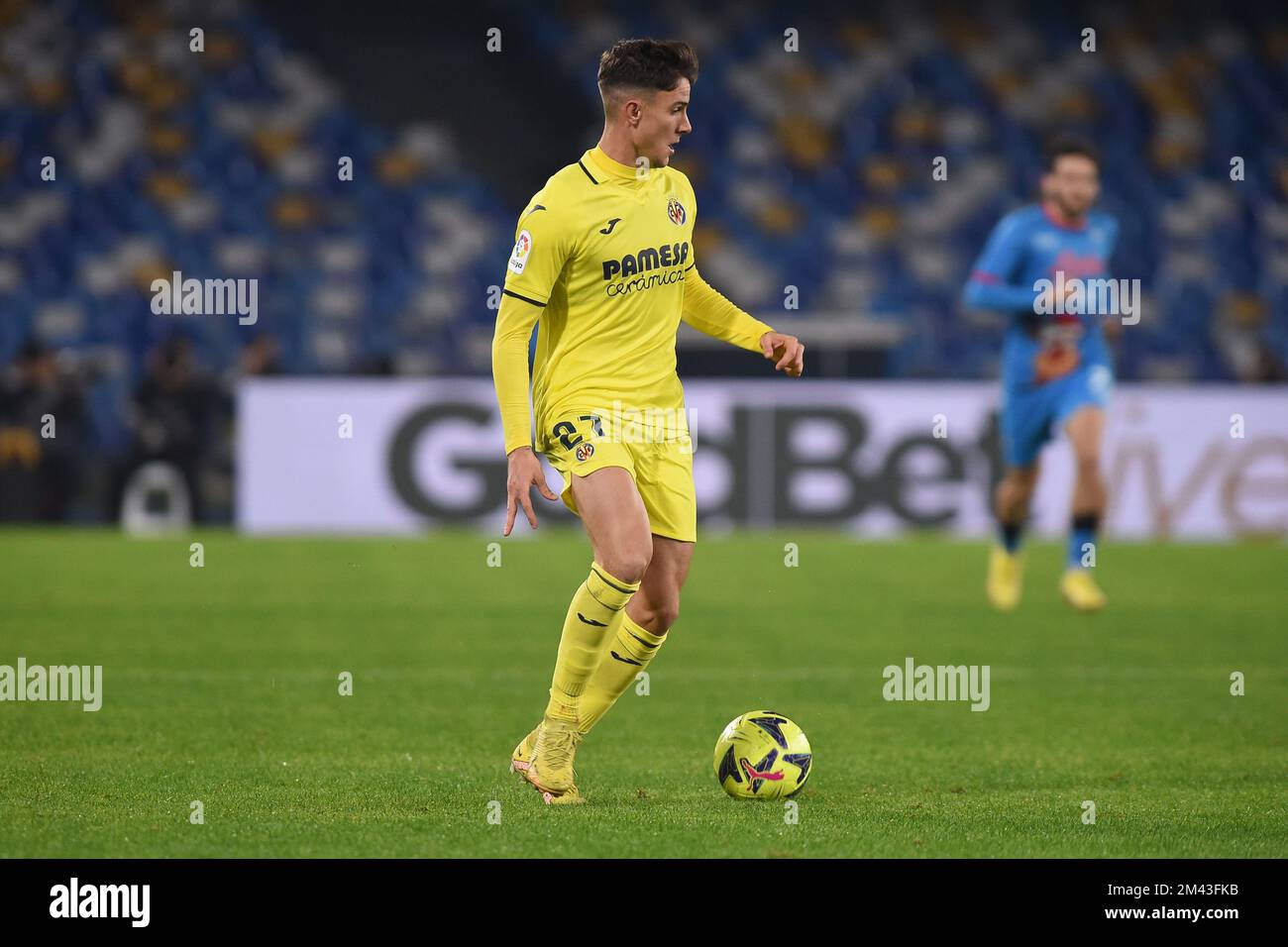 Naples, Italy. 17 Dec, 2022. Diego Collado of Villarreal CF during the ...