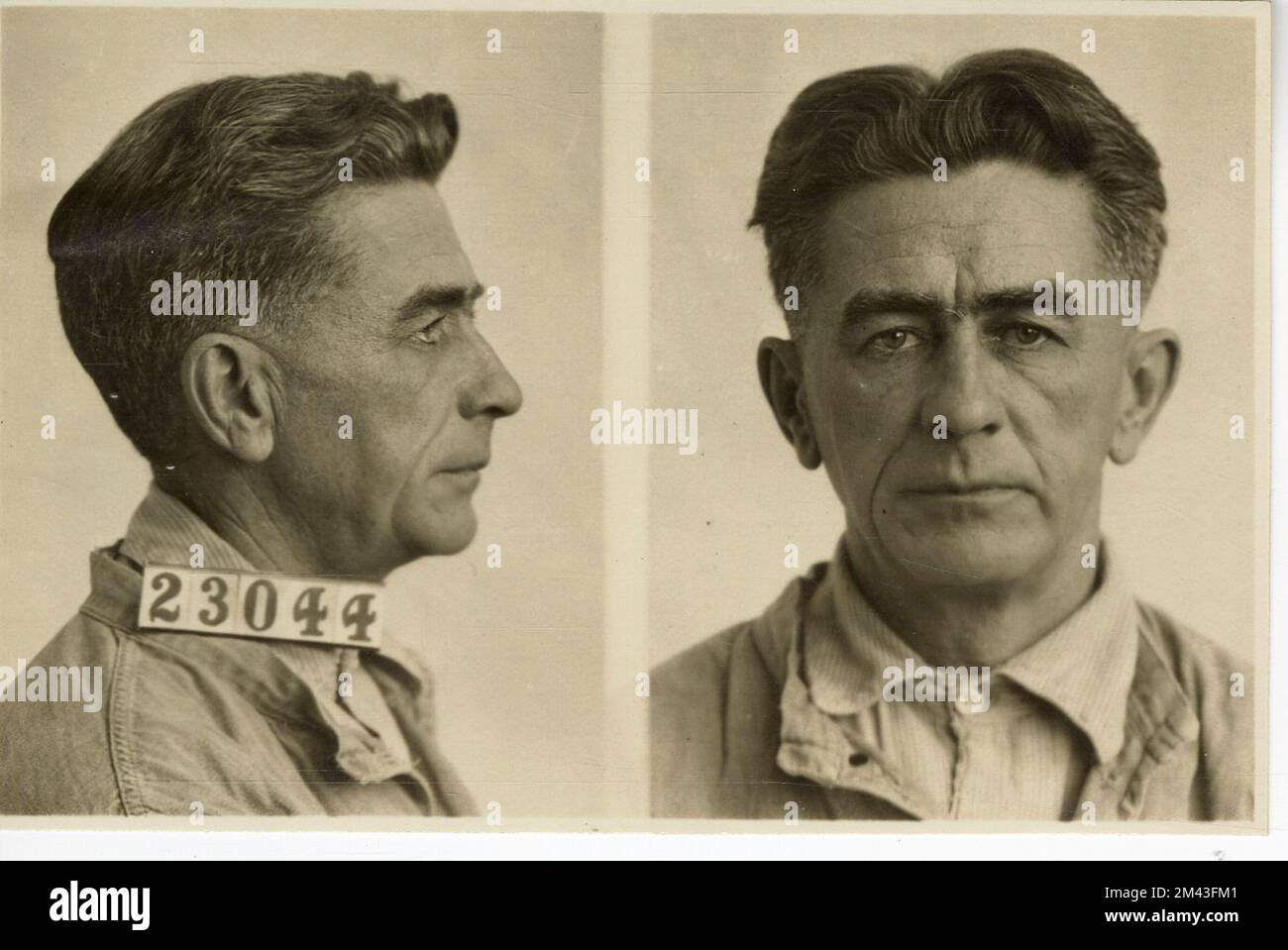 Photograph of Thomas Ryan. Bureau of Prisons, Inmate case files Stock ...