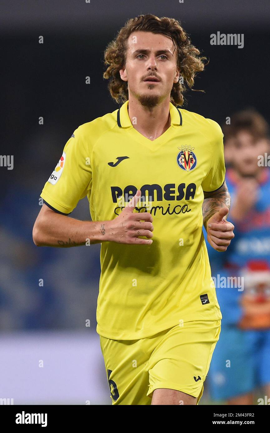 Naples, Italy. 17 Dec, 2022. Romero Serrano Carlos Villarreal CF during ...