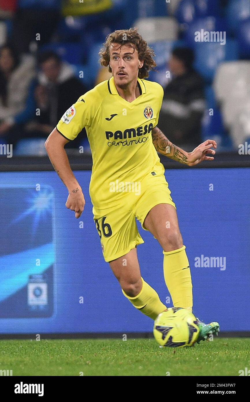 Naples, Italy. 17 Dec, 2022. Romero Serrano Carlos Villarreal CF during ...