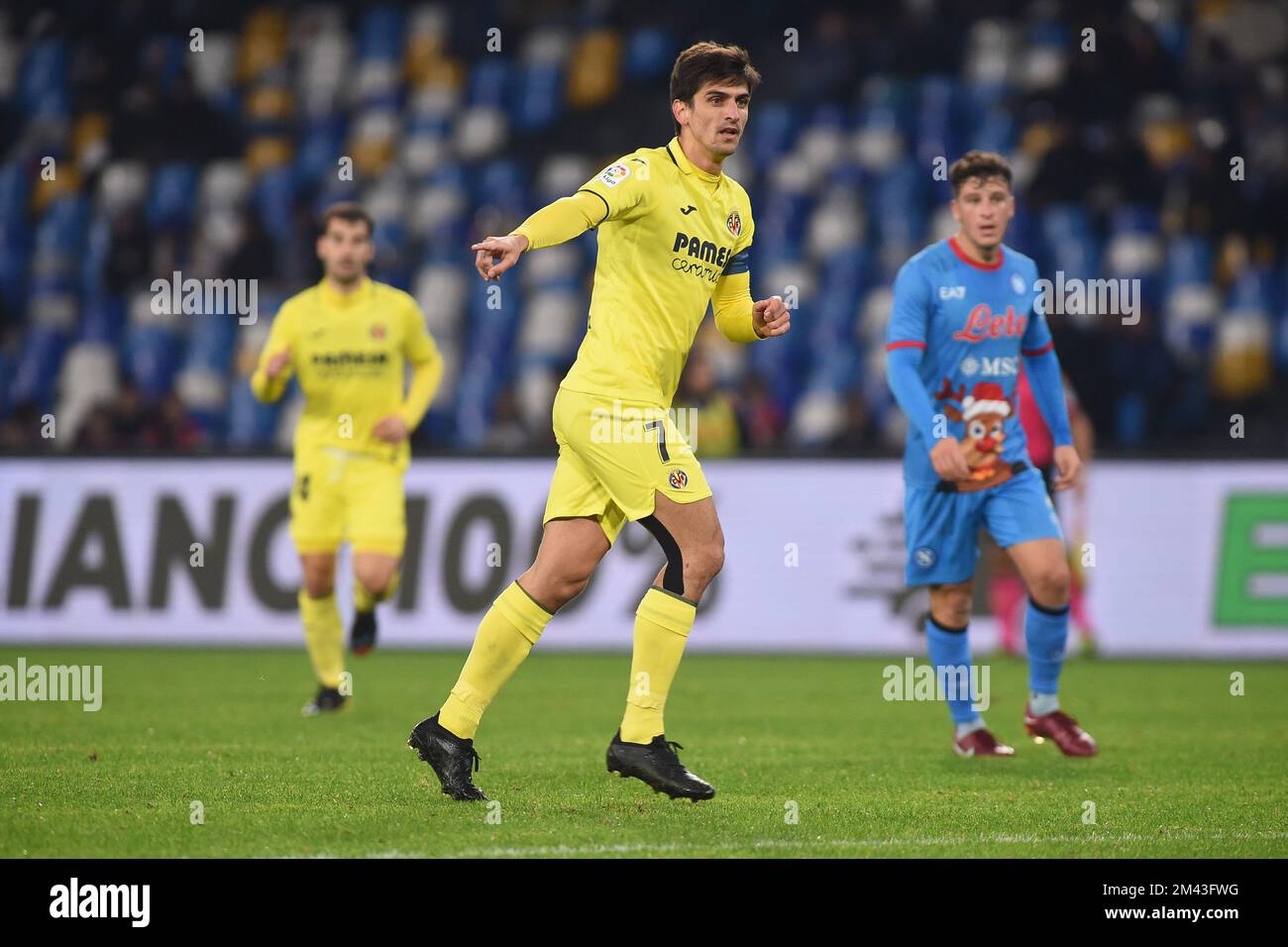 Naples, Italy. 17 Dec, 2022. Gerard Moreno of Villarreal CF during the ...