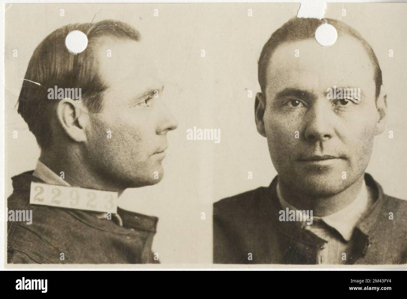 Photograph of Frank McCue. Bureau of Prisons, Inmate case files Stock ...