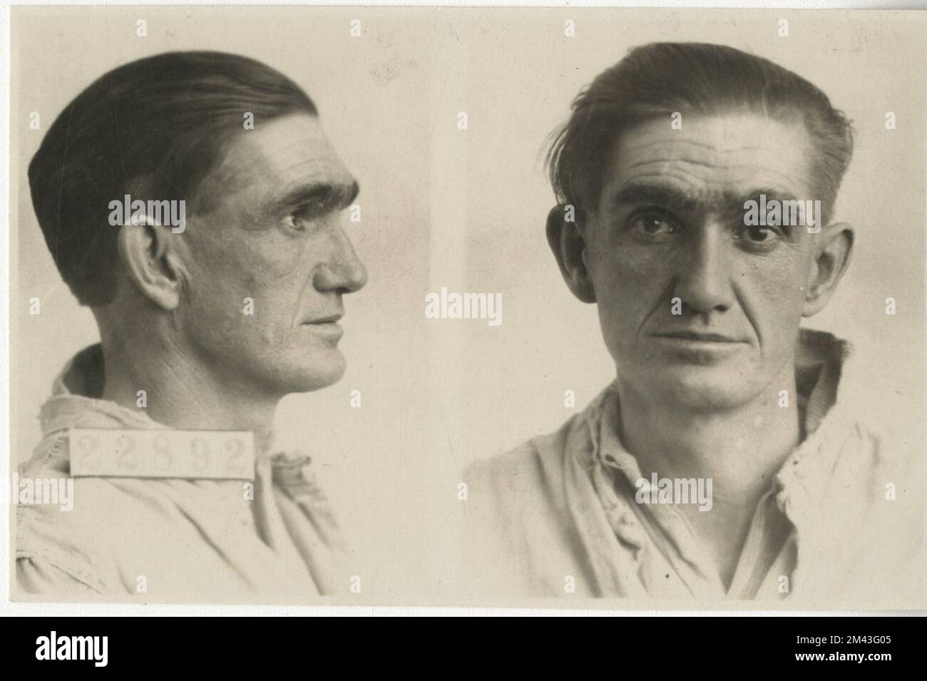 Photograph of Harry McBride. Bureau of Prisons, Inmate case files Stock ...