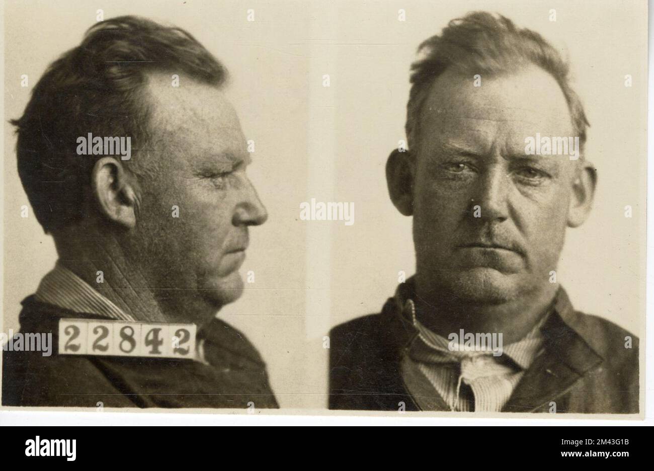 Photograph of R. B. Taylor. Bureau of Prisons, Inmate case files Stock ...