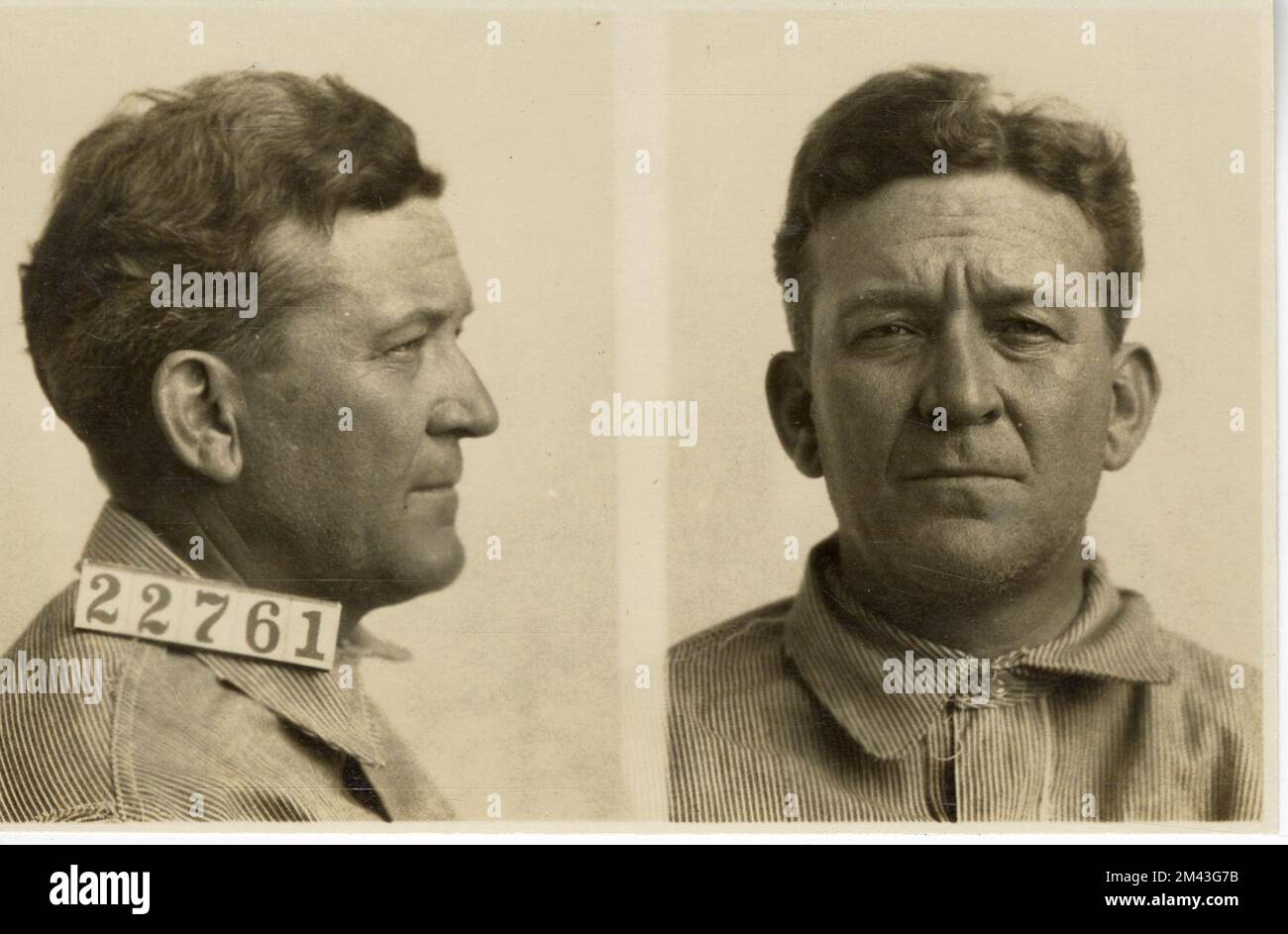 Photograph of W. S. Priest. Bureau of Prisons, Inmate case files Stock ...