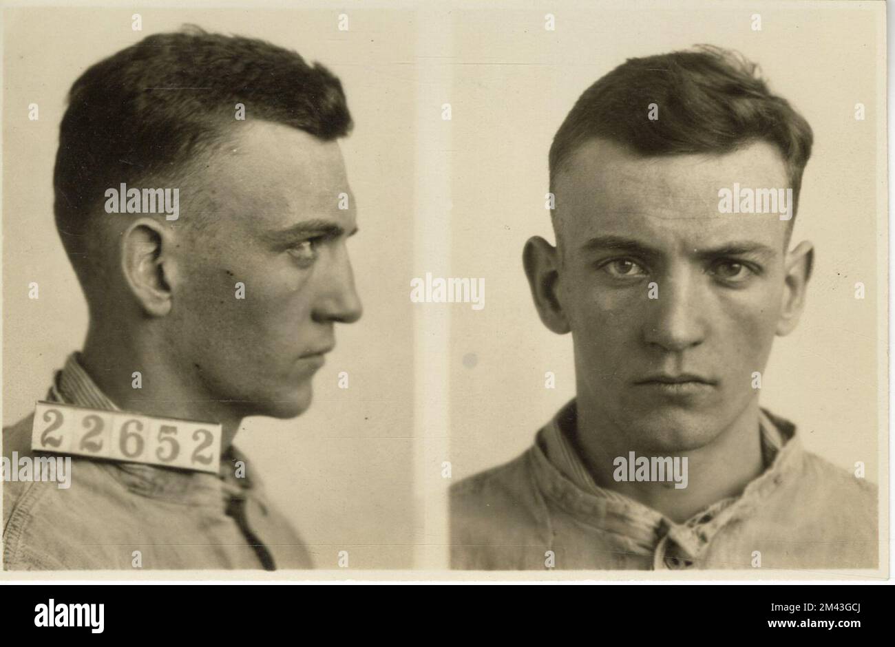 Photograph of George A. Fox. Bureau of Prisons, Inmate case files Stock ...