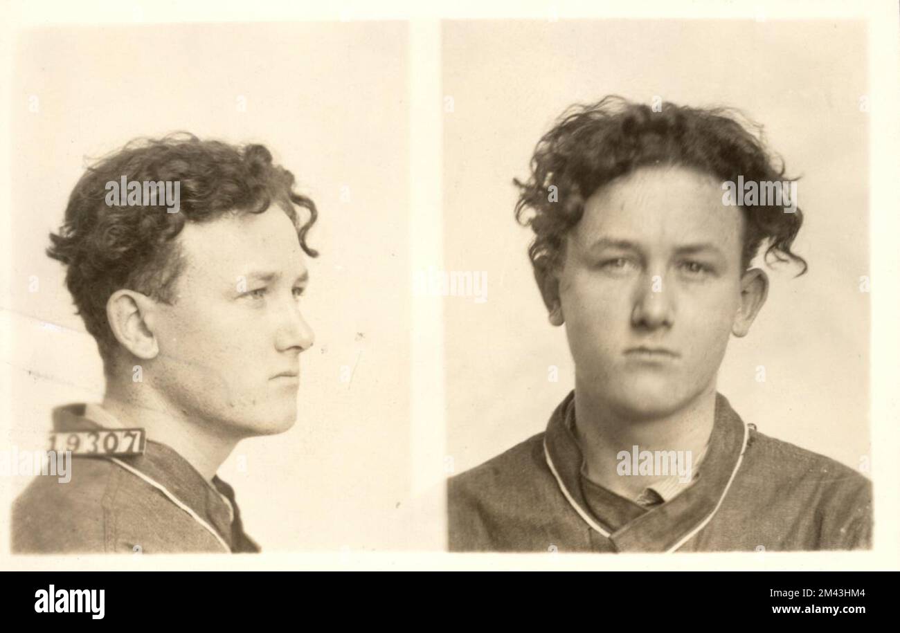 Photograph of John Monk (aka John Marlin). Bureau of Prisons, Inmate ...