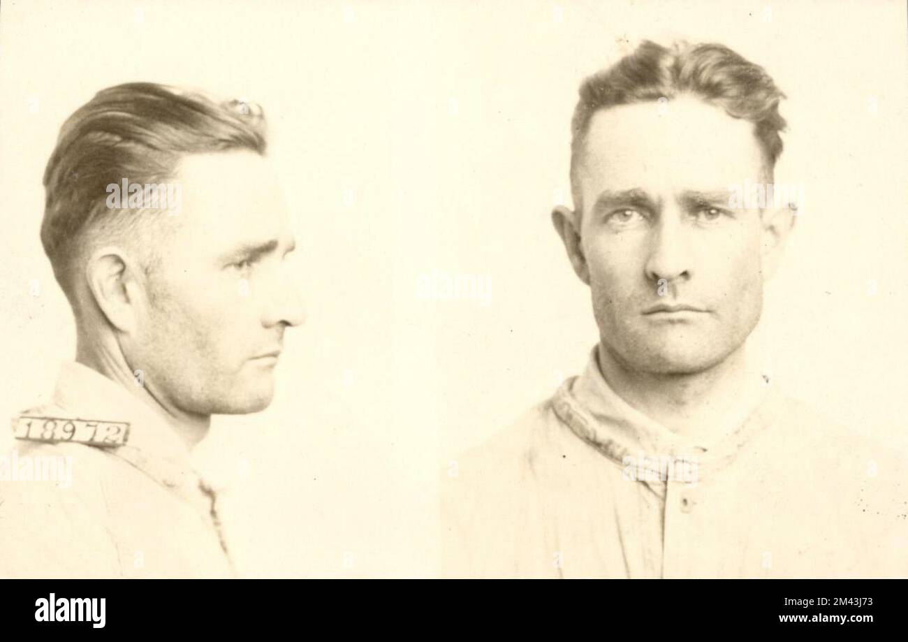 Photograph of Forrest Moore. Bureau of Prisons, Inmate case files Stock ...