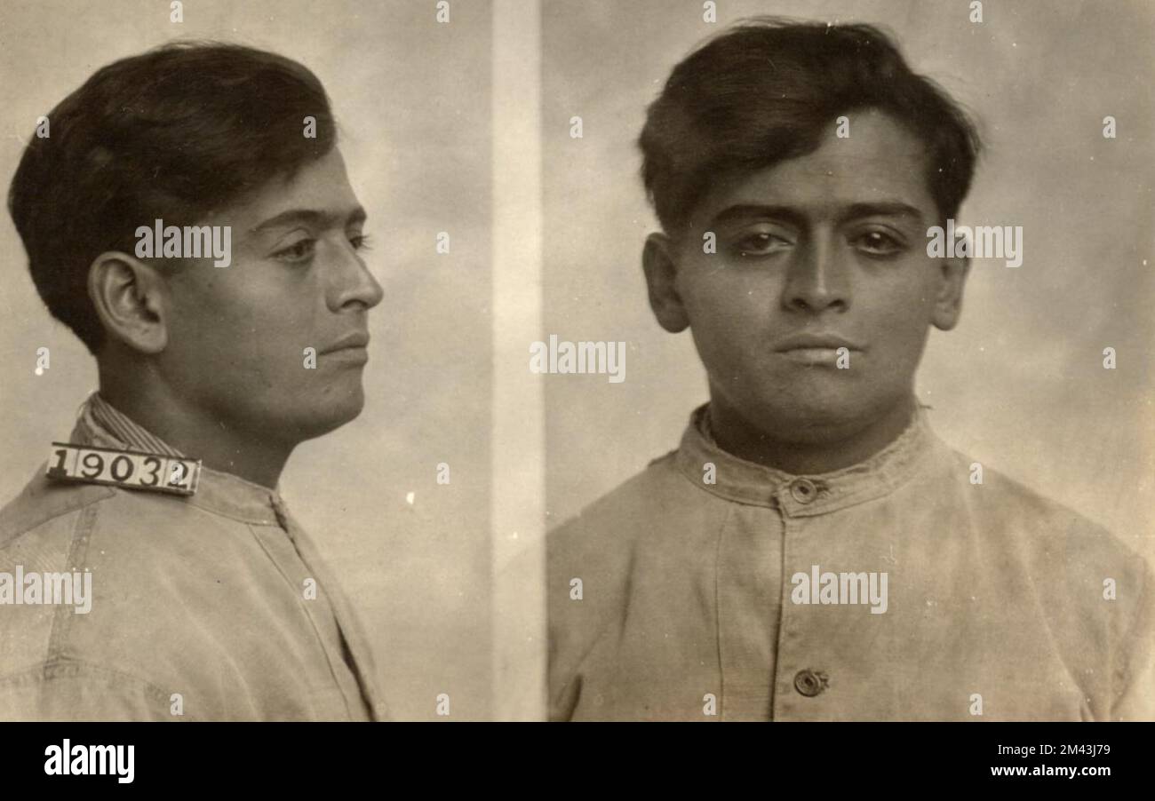 Photograph of Manuel Silva. Bureau of Prisons, Inmate case files Stock ...