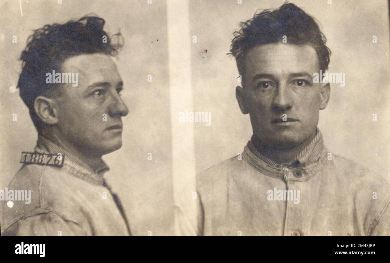 Photograph of L. R. Pfeifer. Bureau of Prisons, Inmate case files Stock ...
