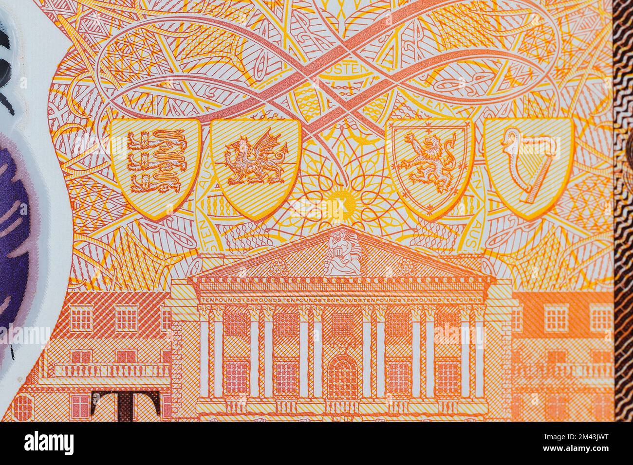 10 pound note detail hi-res stock photography and images - Alamy