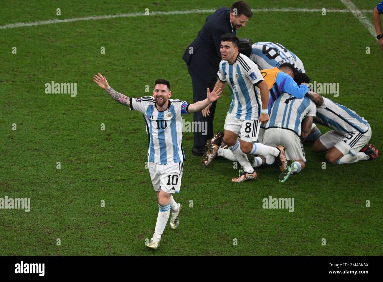Lusail, Qatar. 18th Dec, 2022. Soccer, World Cup, Argentina - France ...