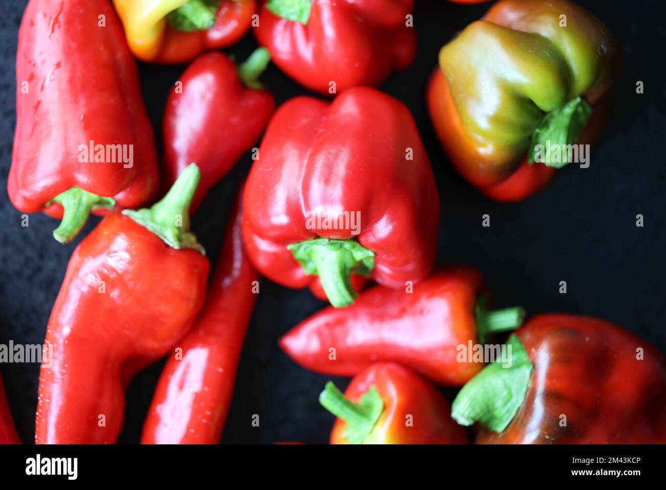 Paprika rot Hintergrund Stock Photo - Alamy