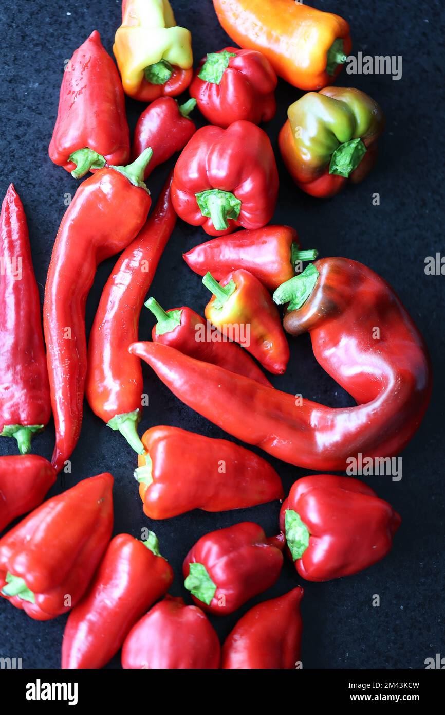 Paprika hintergrund hi-res stock photography and images - Alamy
