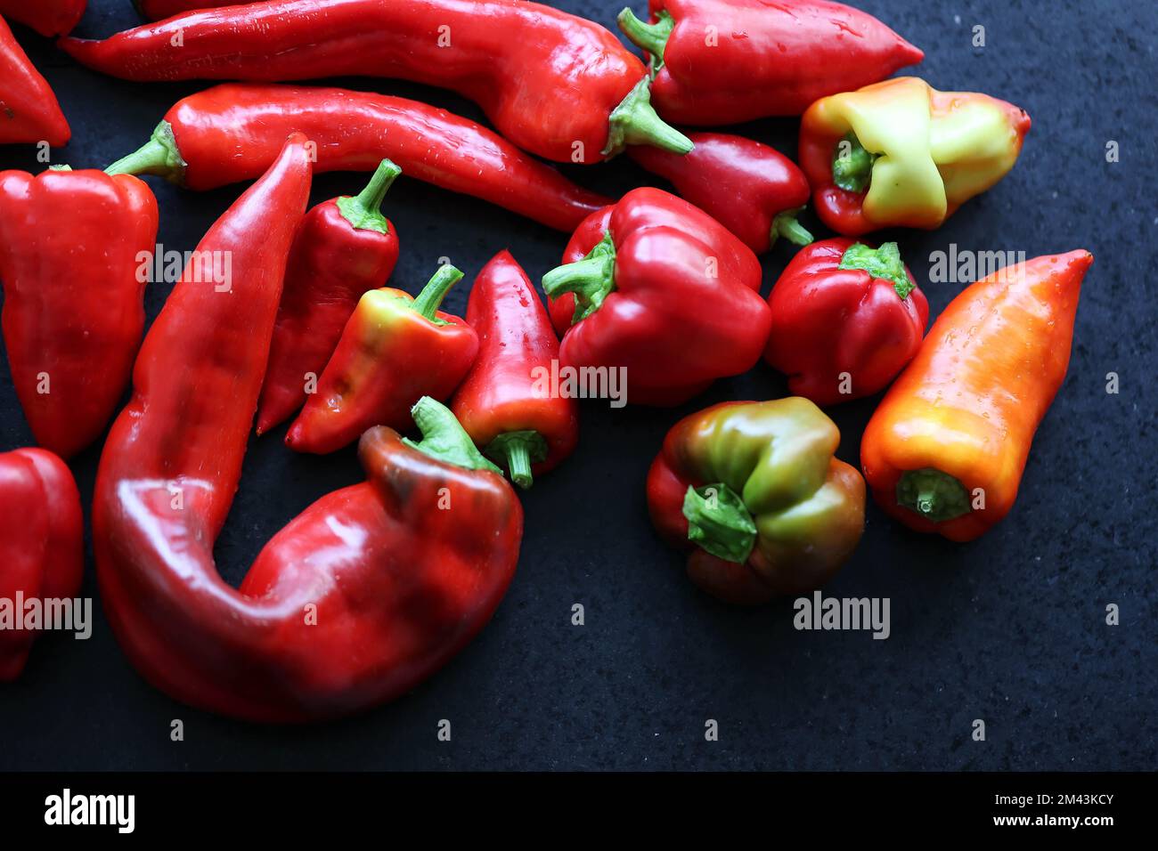 Paprika rot Hintergrund Stock Photo - Alamy