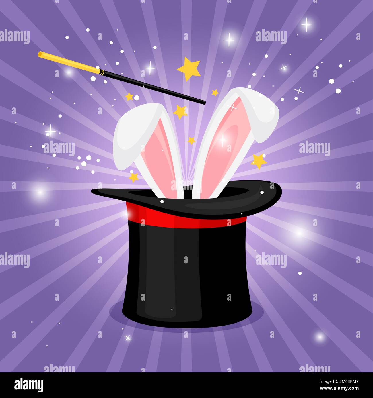 Magic Hats With Bunny Ears Magician Hat With Rabbit Circus Show