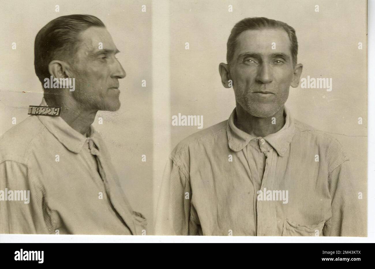Photograph of Tom Sharkey. Bureau of Prisons, Inmate case files Stock ...