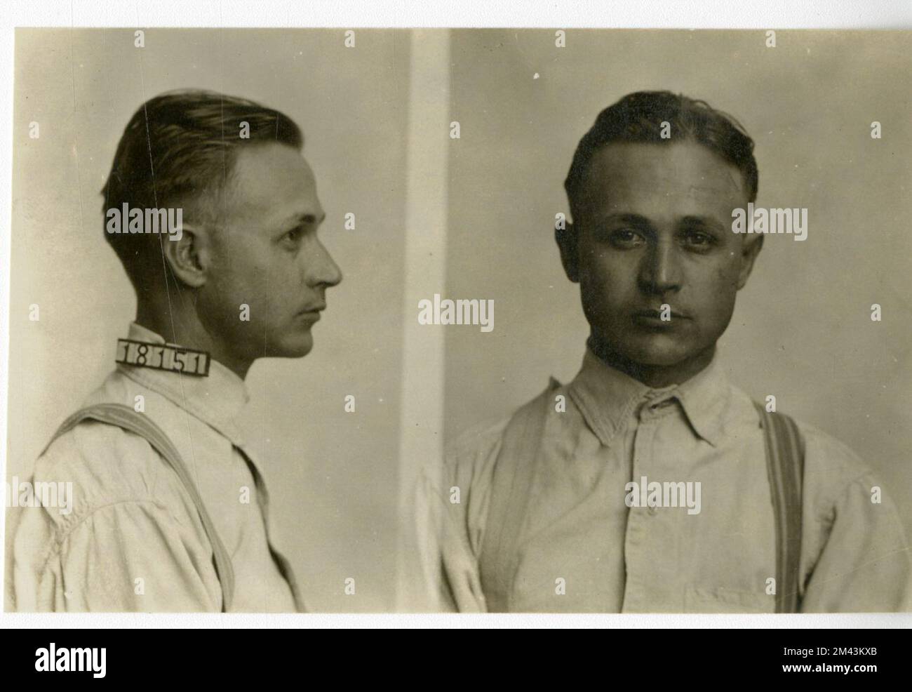 Photograph of G. P. Brewer. Bureau of Prisons, Inmate case files Stock ...