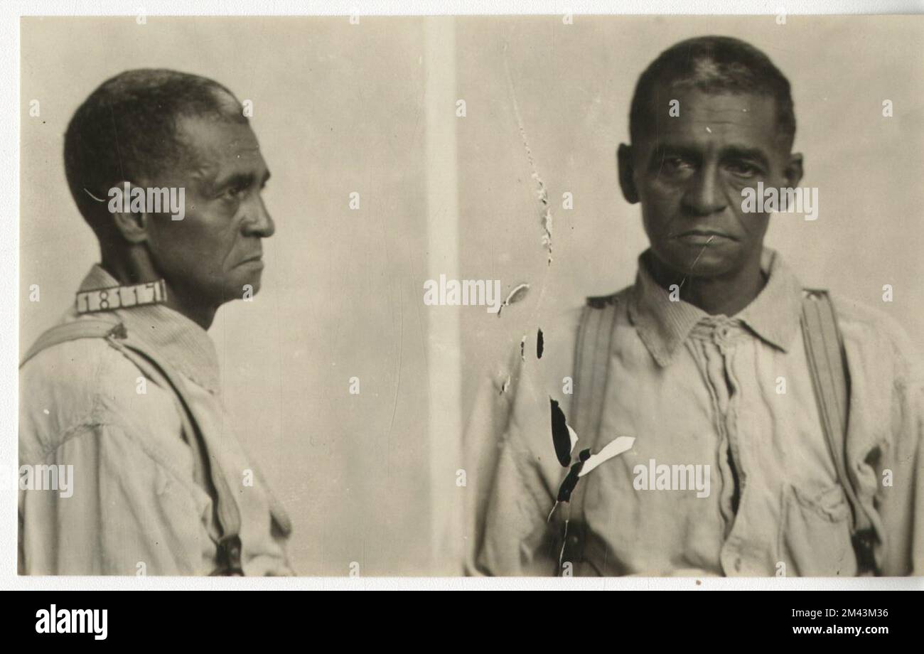 Photograph of Moses Story. Bureau of Prisons, Inmate case files Stock ...