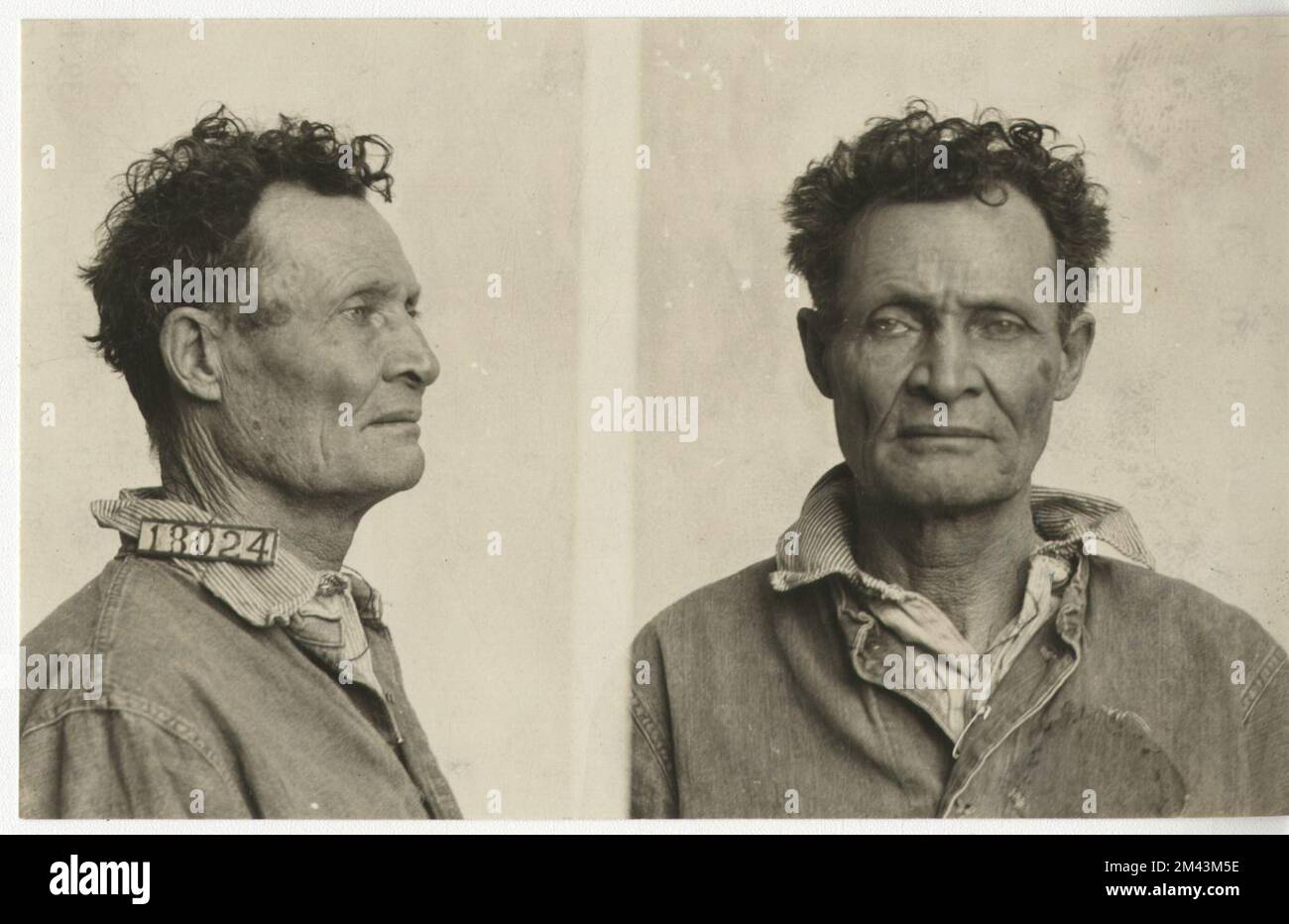 Photograph of J. W. Watkins. Bureau of Prisons, Inmate case files Stock ...