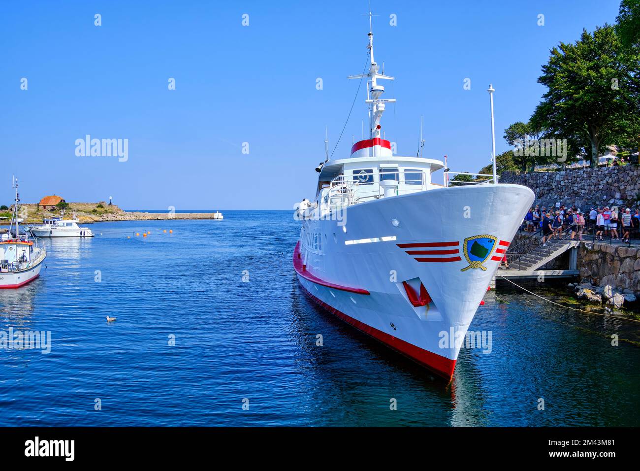 The ERTHOLM in the harbour of Christiansö, Ertholmene, Denmark Stock ...