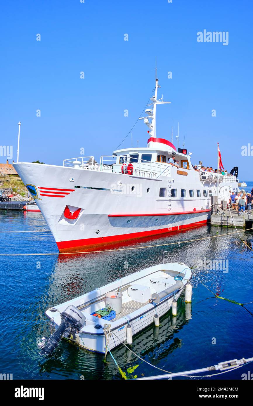 The ERTHOLM in the harbour of Christiansö, Ertholmene, Denmark Stock ...