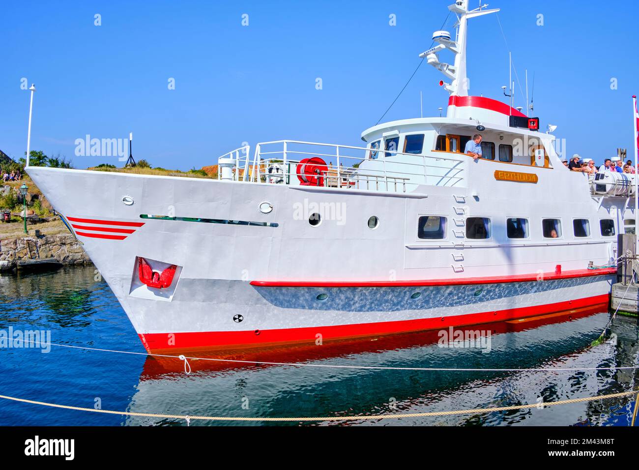 The ERTHOLM in the harbour of Christiansö, Ertholmene, Denmark Stock ...