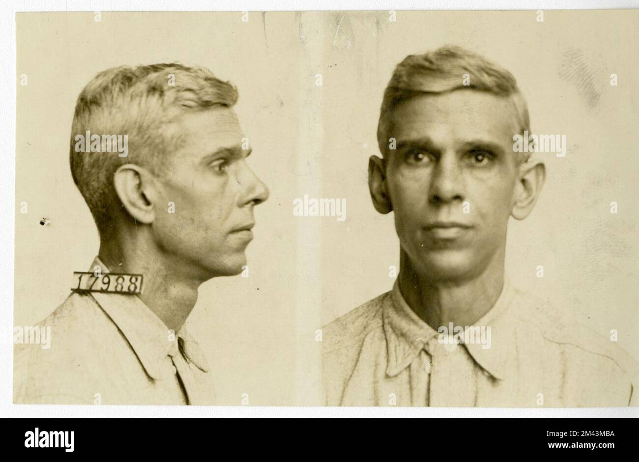 Photograph of Sam Bates. Bureau of Prisons, Inmate case files Stock ...