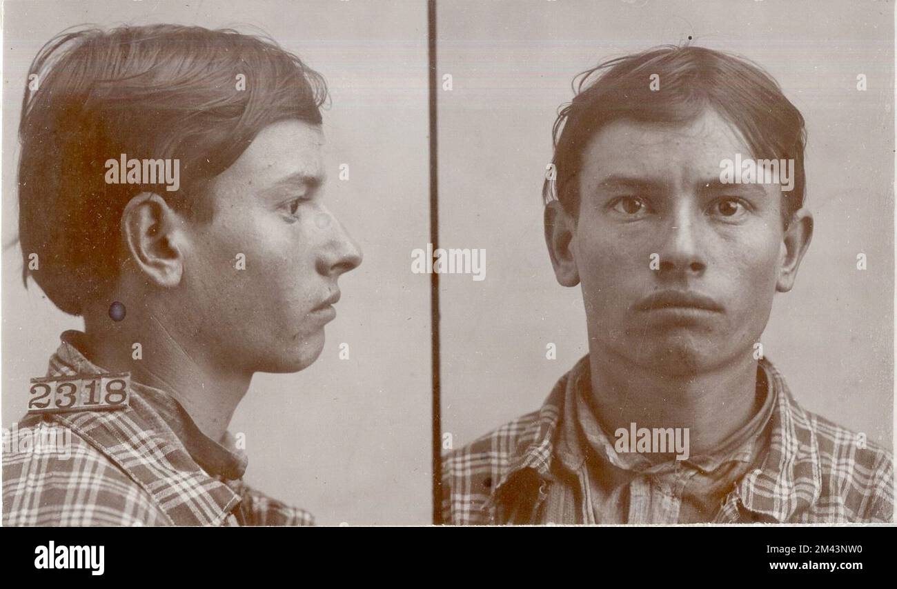 Photograph of Blake Allen. Bureau of Prisons, Inmate case files Stock Photo - Alamy