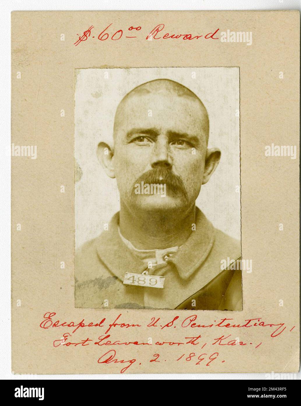 Photograph of L. L. Priest. Bureau of Prisons, Inmate case files Stock ...