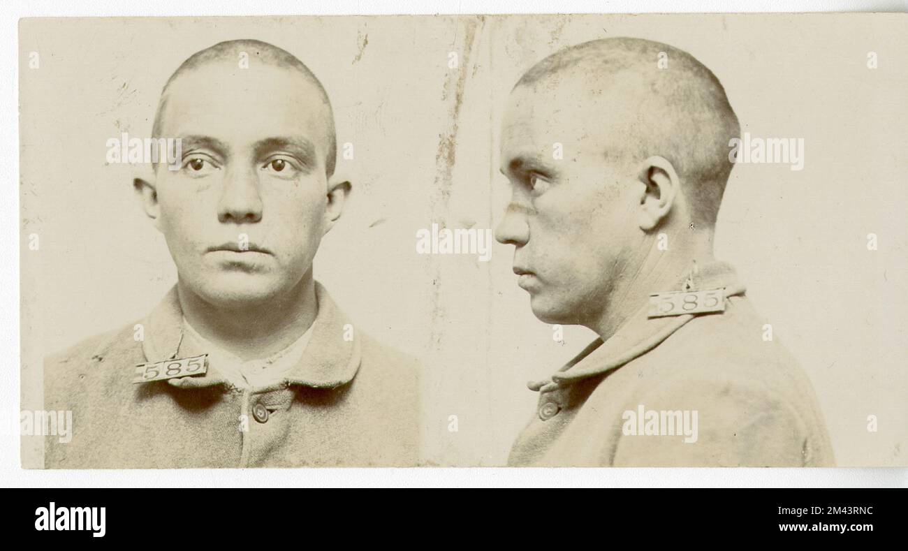 Photograph of C. E. Bongus. Bureau of Prisons, Inmate case files Stock ...