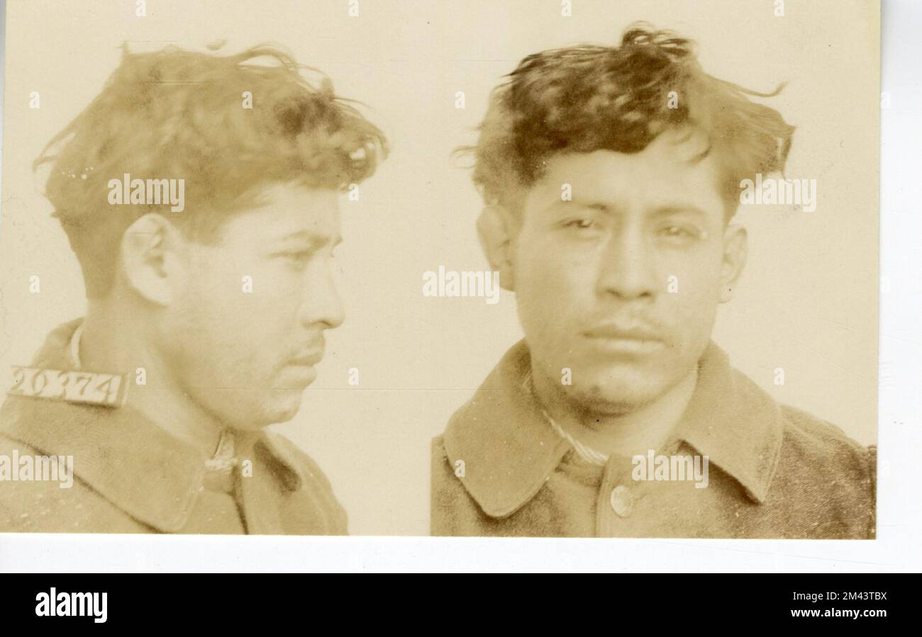 Photograph of Manuel Garcia. Bureau of Prisons, Inmate case files Stock ...