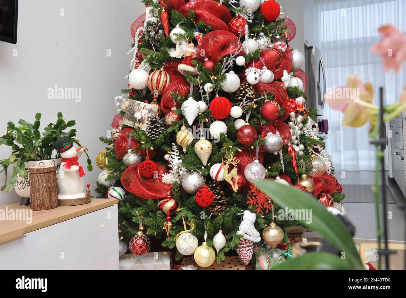 Christmas spirit in December Stock Photo - Alamy