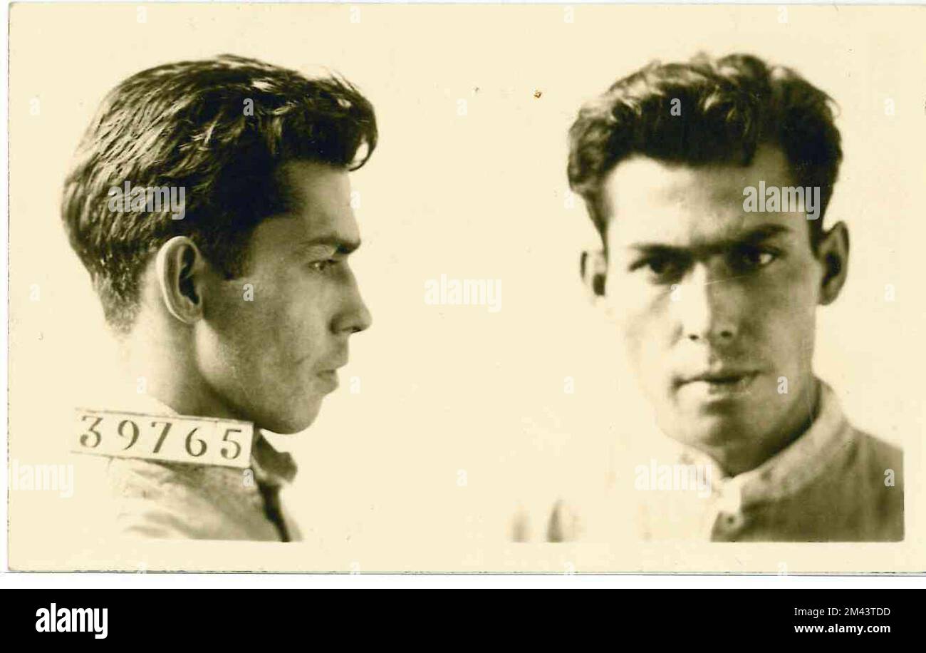 Photograph of Harry Mastaw. Bureau of Prisons, Inmate case files Stock ...