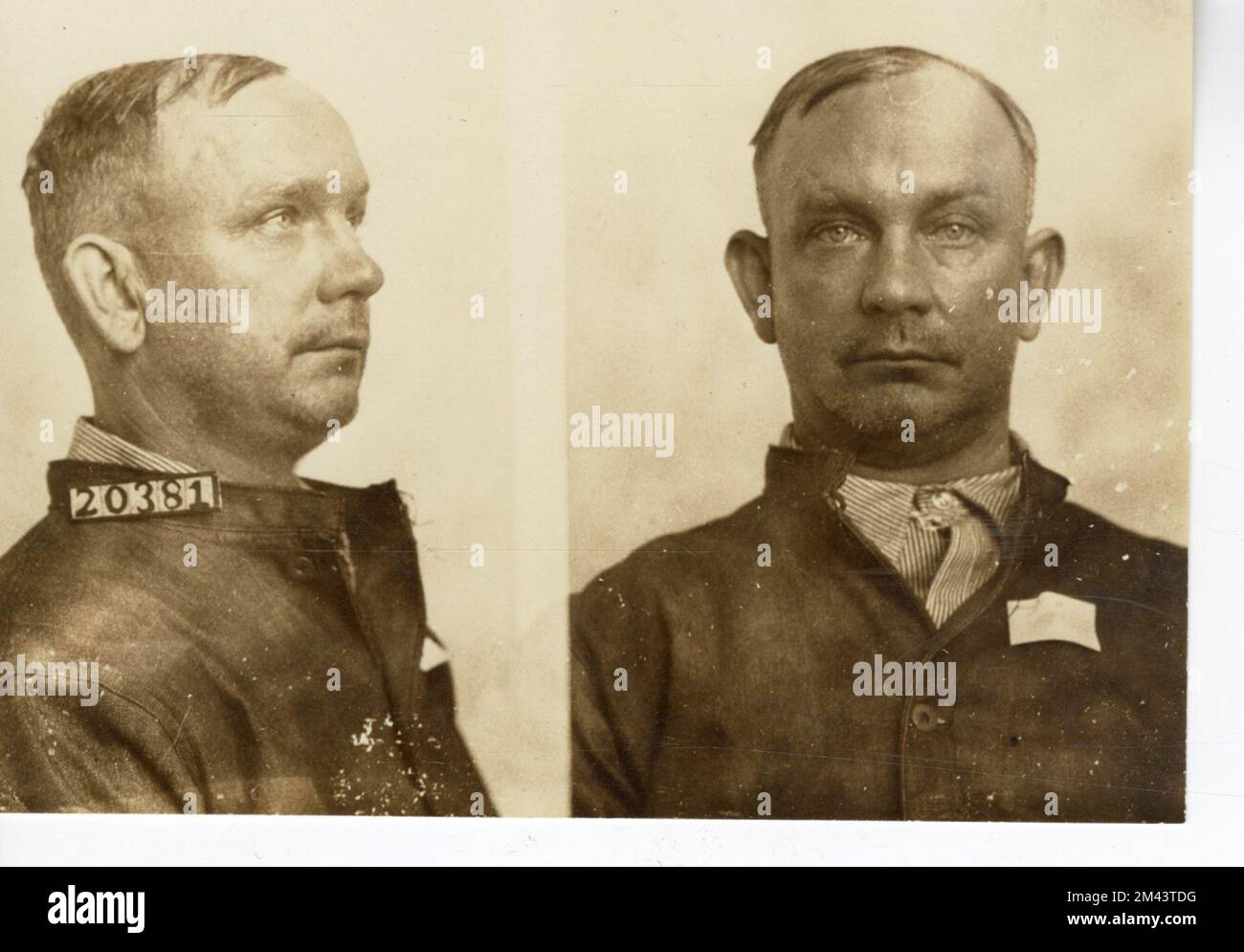 Photograph of Albert Miller. Bureau of Prisons, Inmate case files Stock ...